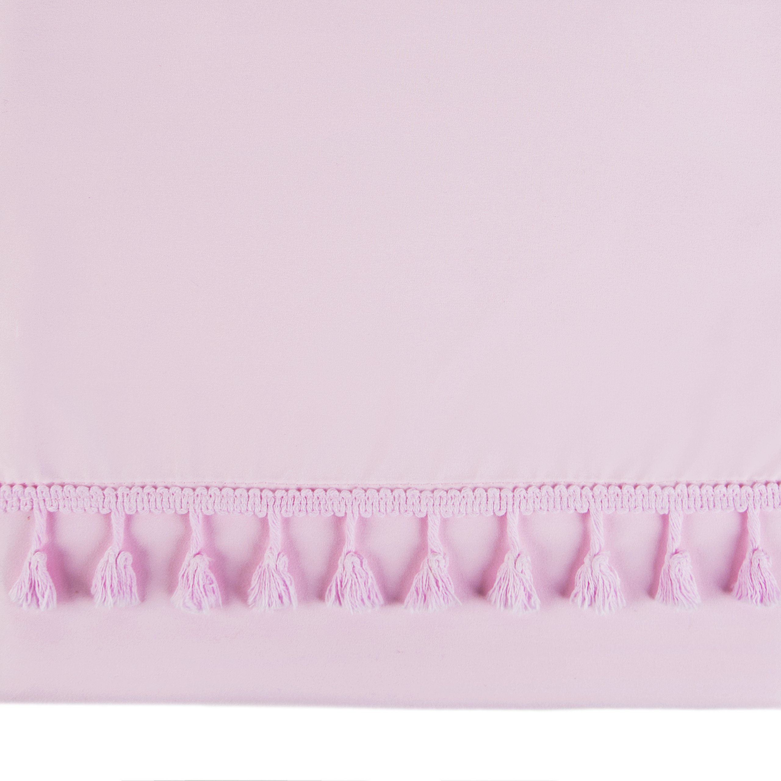 Tadpoles Crib Skirt with Tassel | 28" x 52" with a 14" Drop | Made of 100% Softly Brushed Microfiber Polyester | Easy to Care for | Soft, Smooth, Breathable & Durable | Ideal for Babies | Pink