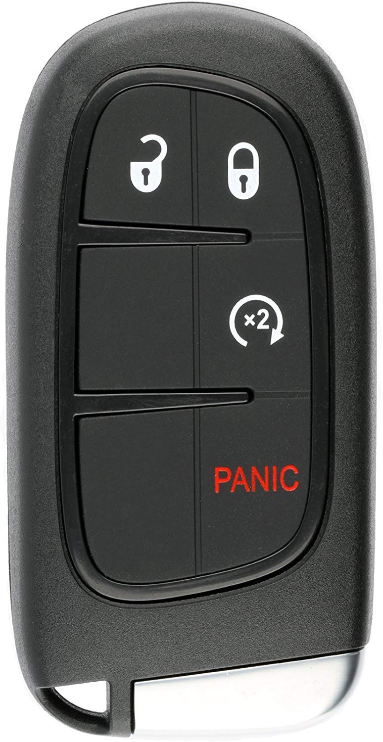 BESTHA 4 Button Keyless Entry Remote Car Key Fob Replacement GQ4-54T for 2013-2018 Dodge Ram 1500, 2500, 3500