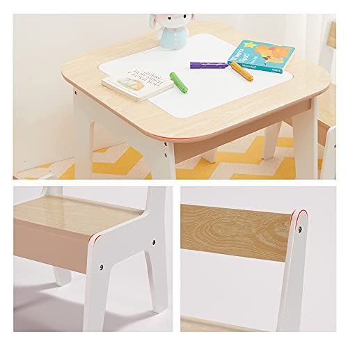 Toffy & Friends Toddler Table and Chairs Set with Storage, 3 in 1 Table Furniture Convertible Set with Storage Space for Toddlers, Drawing Reading Art Playroom Activity Table Desk Sets