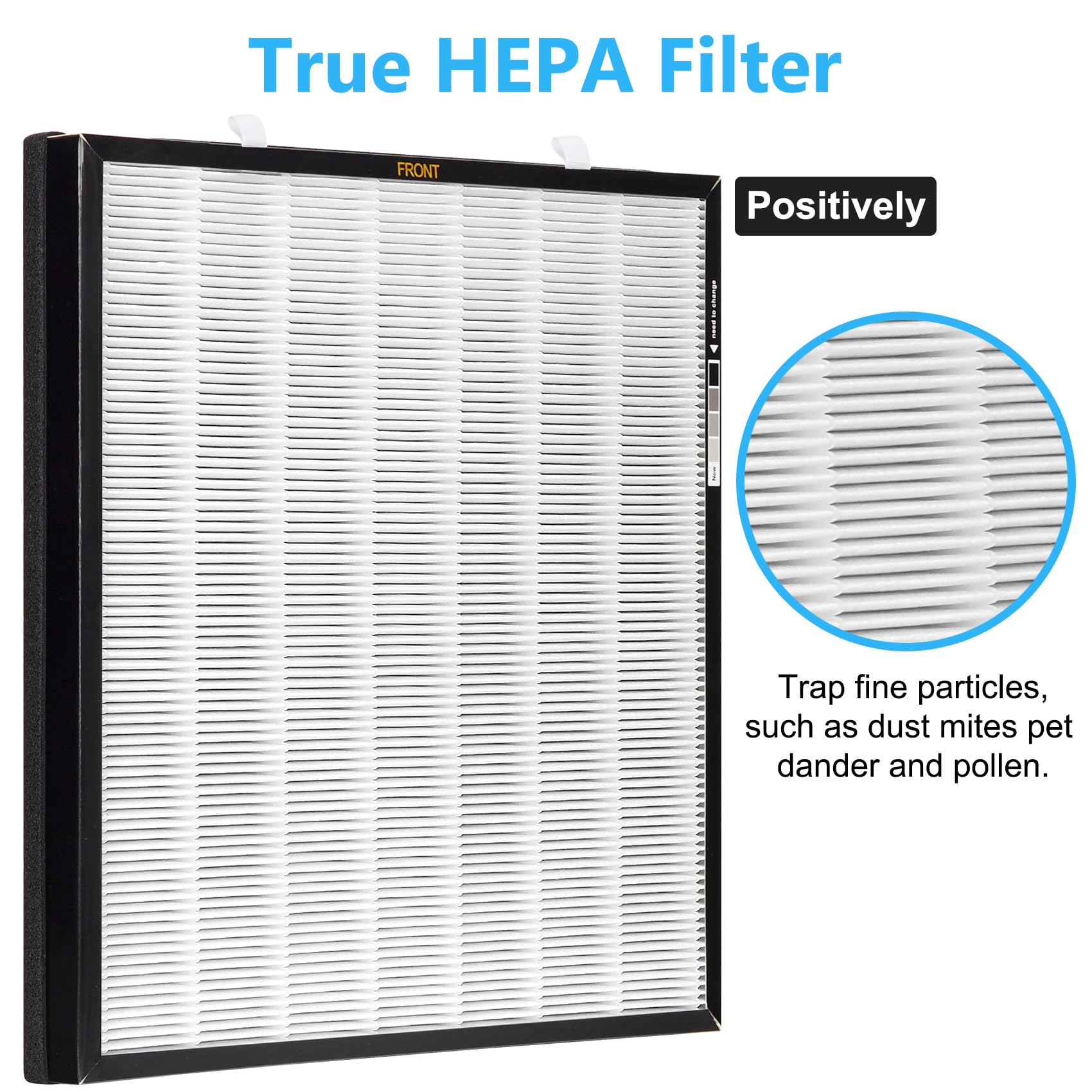 Hfunmo H13 True HEPA Replacement Filter Compatible with Life Cell 1550, FITS 1550 Model ONLY.