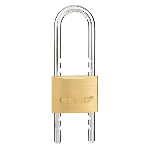 BRINKS - 50mm Commercial Solid Brass Keyed Padlock with Adjustable Shackle - Solid Brass Body with Boron Steel Shackle