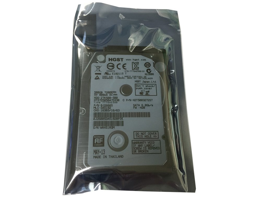 HGST Travelstar 2.5-Inch 500GB 7200RPM SATA III 32MB Cache SATA 6Gbps Internal Bare or OEM Drives (HTS725050B7E630)