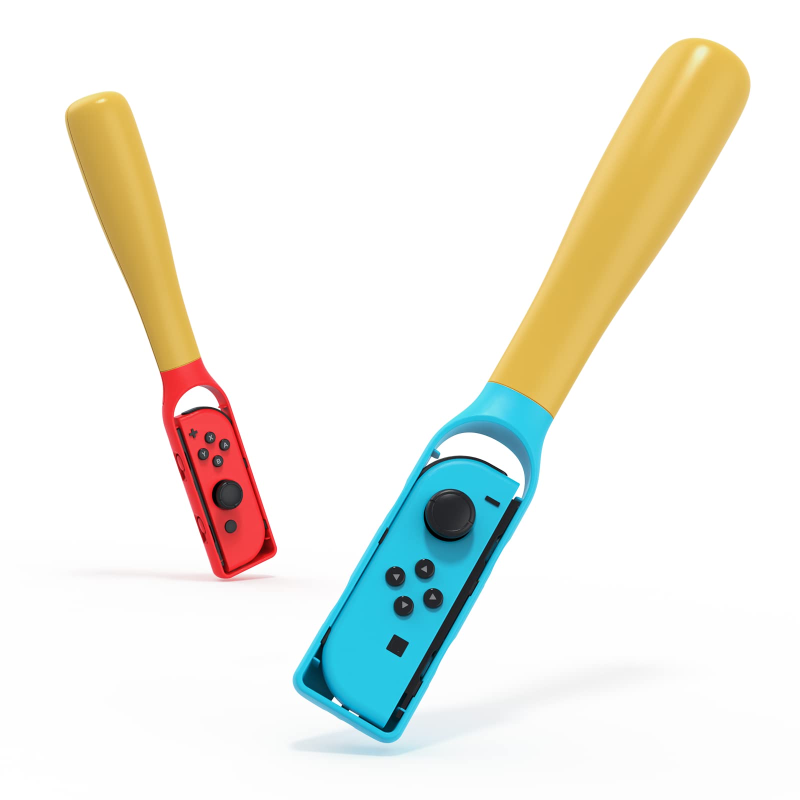 Baseball Bat Handle Grip, CODOGOY Baseball Stick Game Accessories Compatible with Nintendo Switch OLED/ Nintendo Switch, Small Handle Somatosensory Baseball Grip NS Left & Right Handle(2PCS)