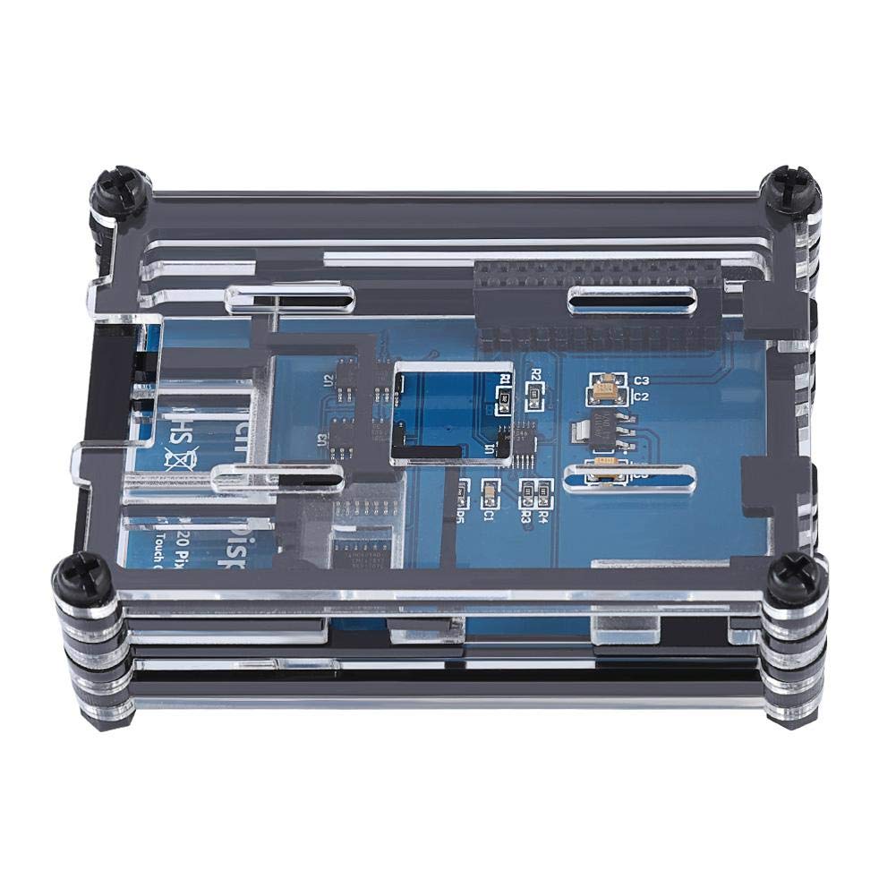 Bewinner 3.5 Inch TFT LCD Resistive Touch Screen Display for Raspberry Pi All Versions, 320 x 480 Resolution,and with a Acrylic Case Specially Design for Raspberry Pi 3B+