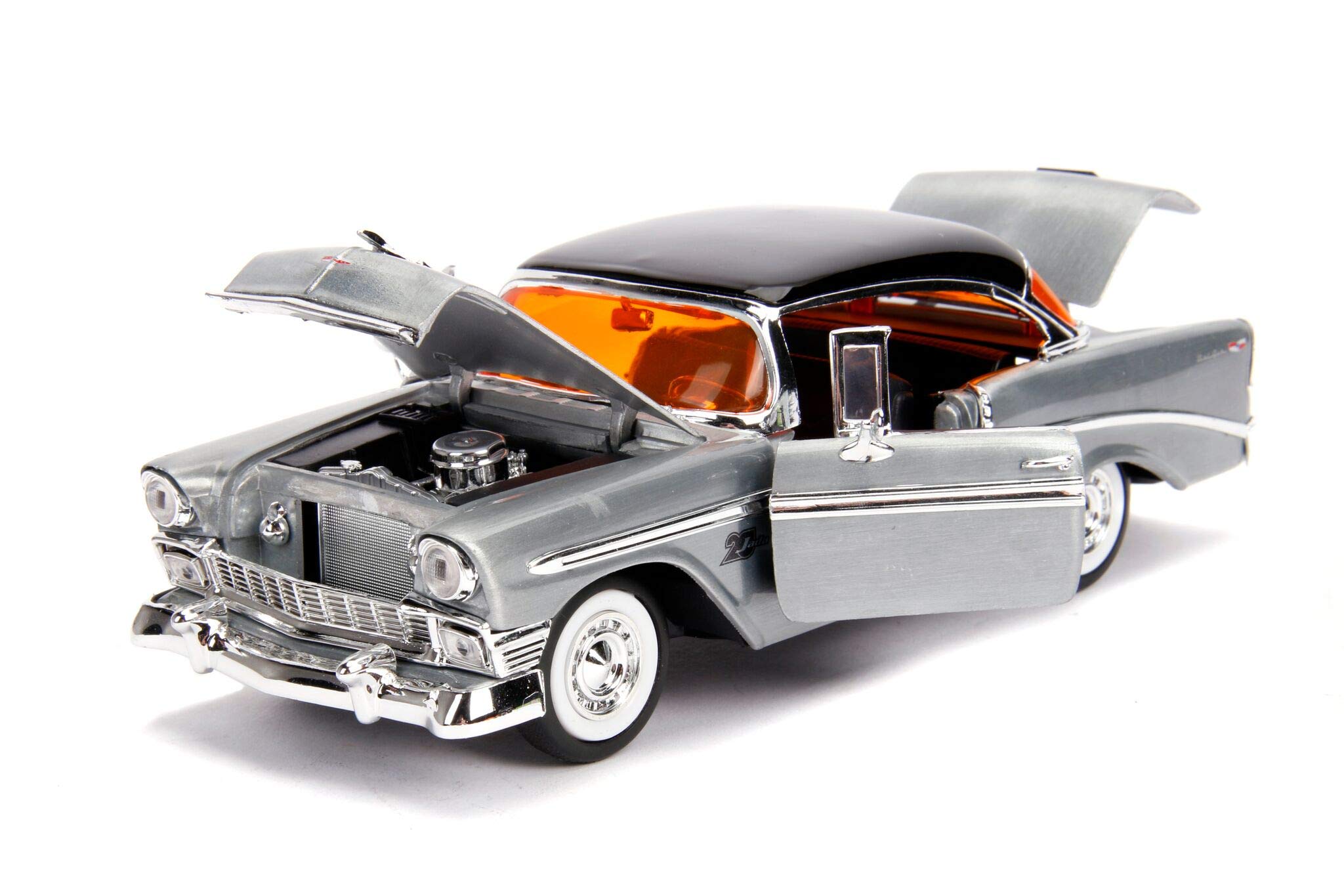 Jada Toys diecast vehicle 1: 24 Jada 20 - Showroom Floor - '56 Bel Air, Bare Metal