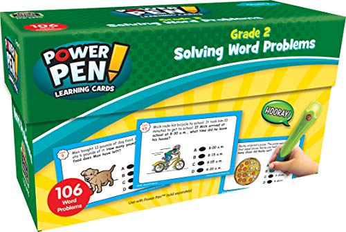 Teacher Created Resources Power Pen Learning Cards: Solving Word Problems Grade 2 (6990)