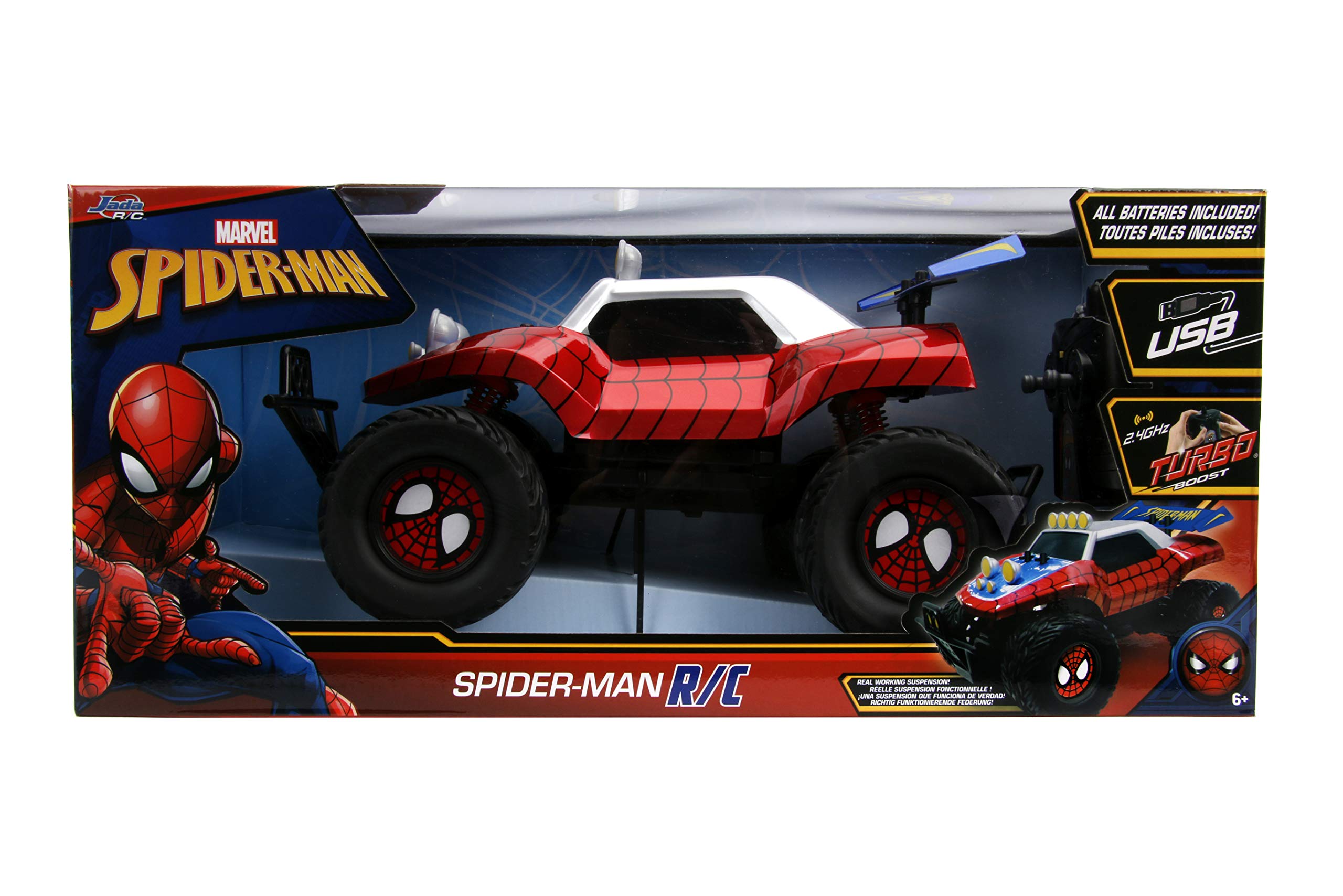 Jada Toys Marvel Spider - Man Buggy RC 1:14 Radio Control Vehicle