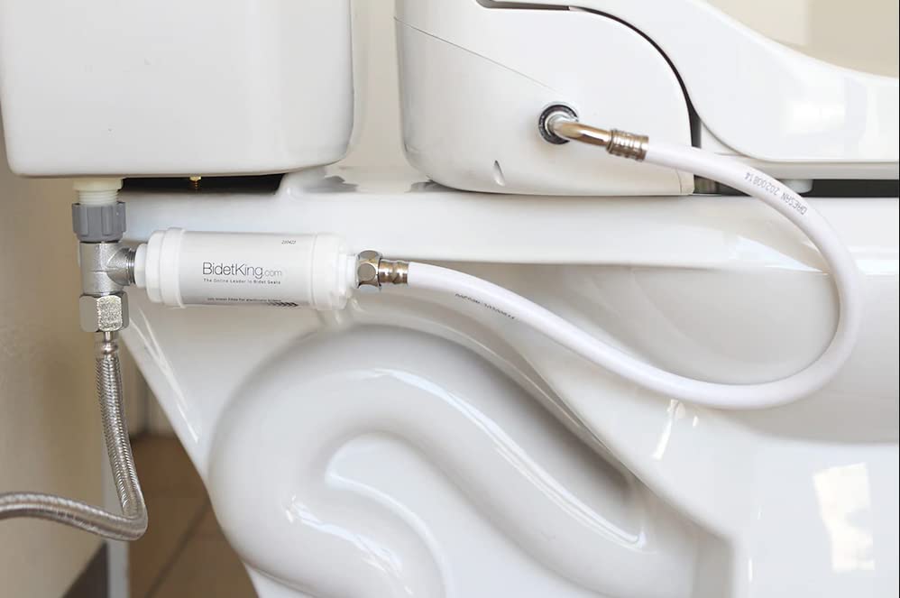 BidetKing Ion Bidet Filter for Electronic Bidet Seats | Premium Bidet Water Filter and Modern Design | Extend The Life of Your Bidet Seat | 1/2" Threads