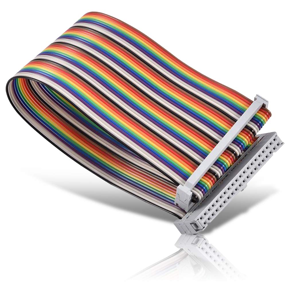 Bewinner 40Pin Rainbow Female to Female GPIO Adapter Cable for Banana Pi/Raspberry Pi 2/3 - Compatible with for Banana Pi/Orange Pi 2/3. 40 Pin Interface - Flexible Ribbon Cable, Copper Core