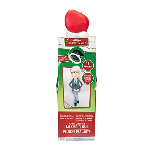 Jakks Holiday Clark Griswold Talking Plush with 16 Phrases, 12 Inches Tall, National Lampoon’s Christmas Vacation