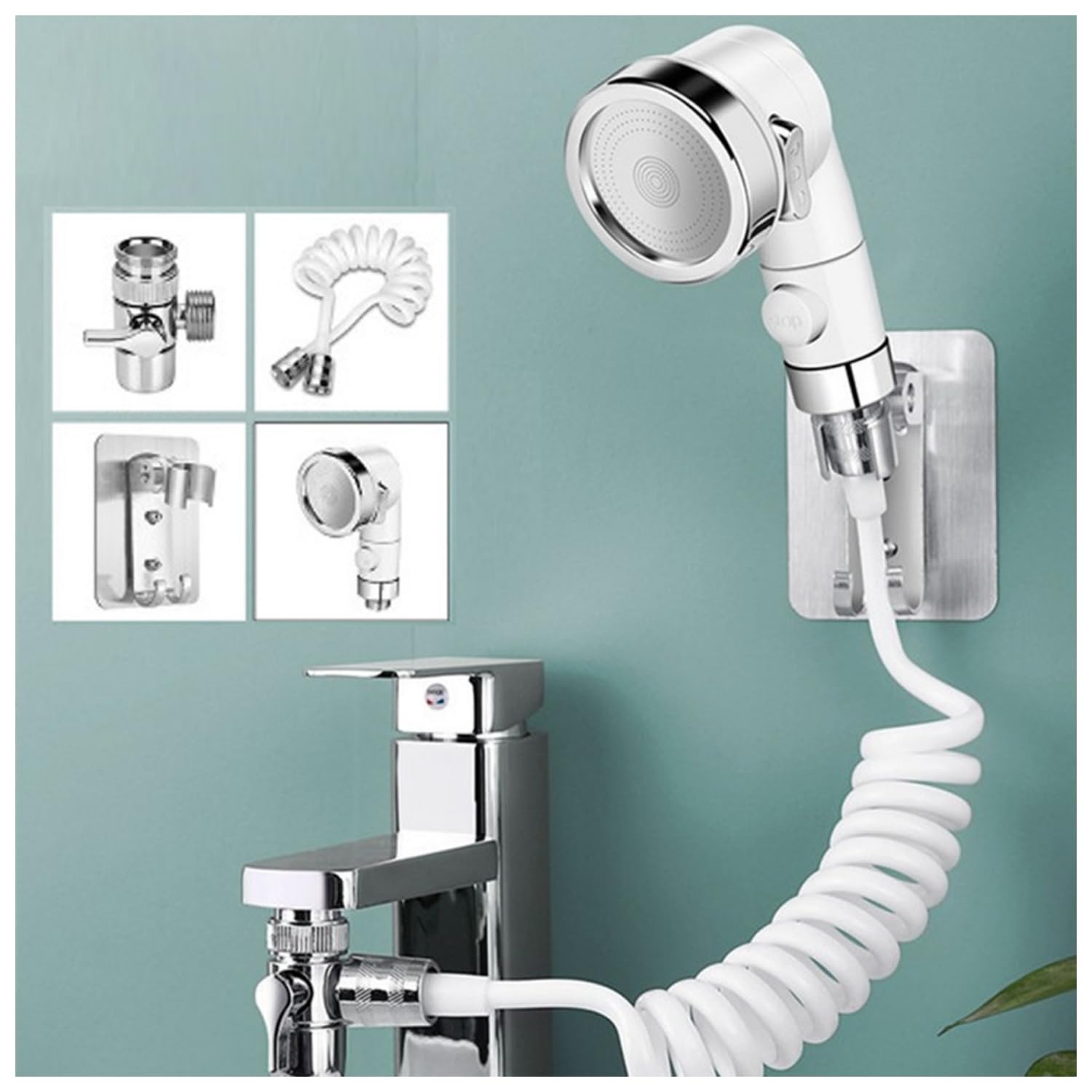 COSWE Sink Faucet Sprayer Set;Kitchen Faucet with Pull Down Sprayer;Bathtub Dog Wash Attachment;Hair Washing Faucets