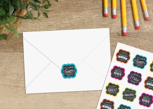 Teacher Created Resources (5618) Chalkboard Brights Stickers