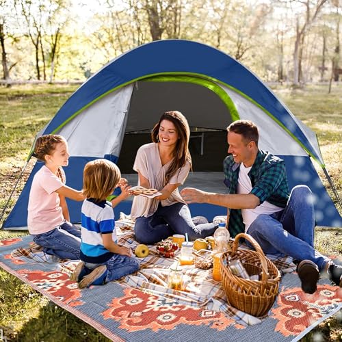 BalajeesUSA Premium Outdoor Plastic Patio Rugs – 6x9, Orange, Yellow, Grey, Durable and Affordable, Multipurpose, Woven Plastic Straw, All-Weather and Waterproof Rug, Reversible Camper Rug, Recycled