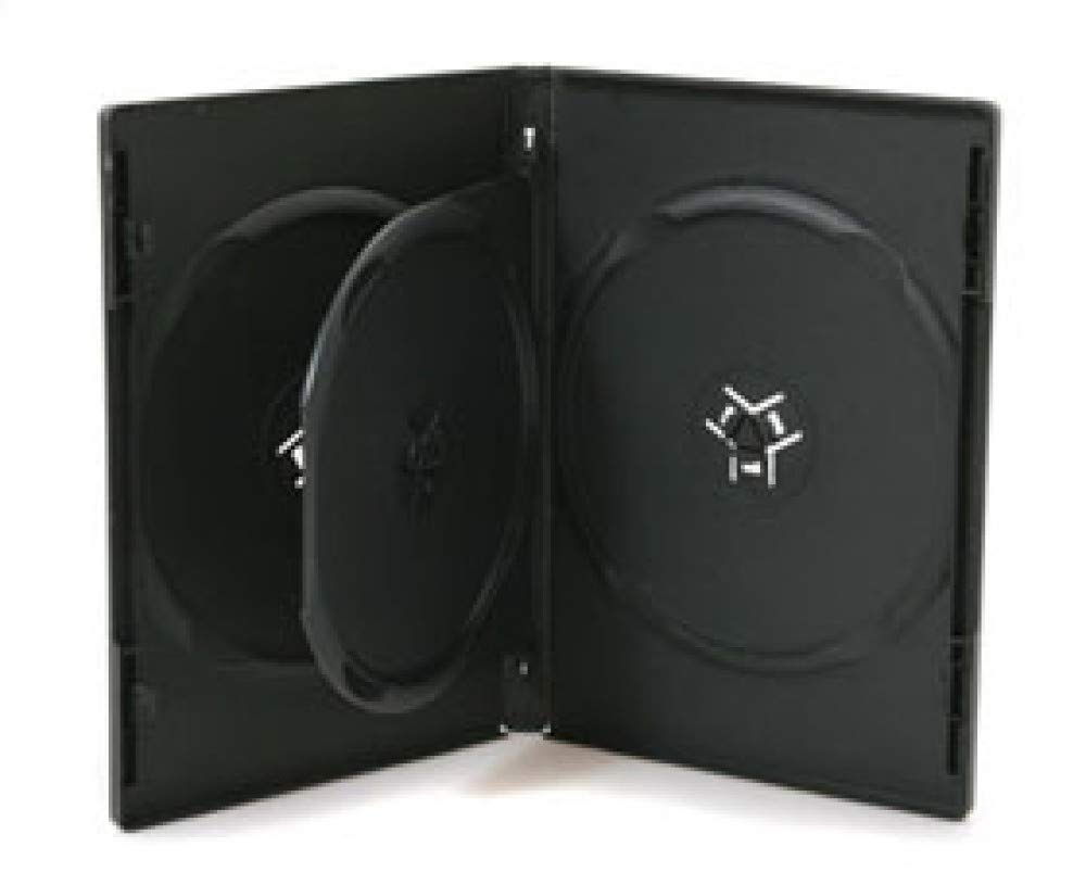 MEDIARANGE BOX15 CD/DVD Video Box 3 Disc Slots Set of 50