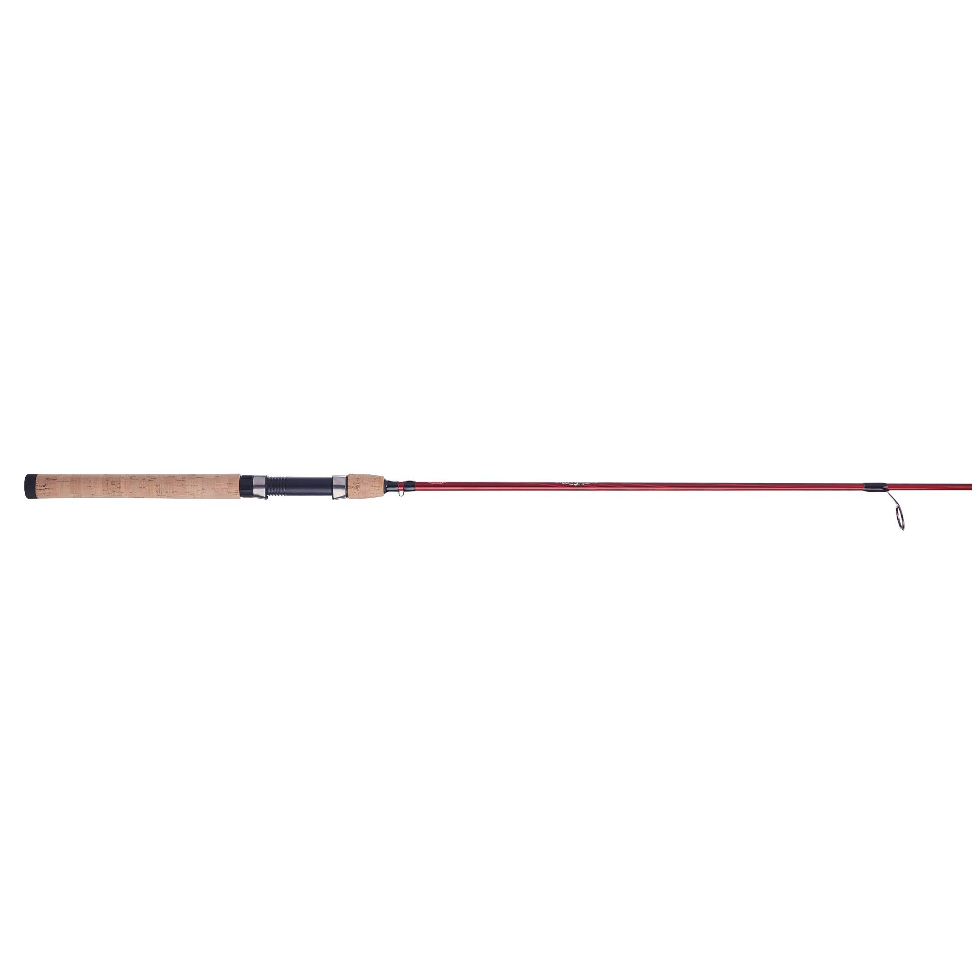Berkley 6’6” Cherrywood HD Spinning Rod, One Piece Spinning Rod, 4-12lb Line Rating, Medium Light Rod Power, Fast Action, 1/8-5/8 oz. Lure Rating,Red