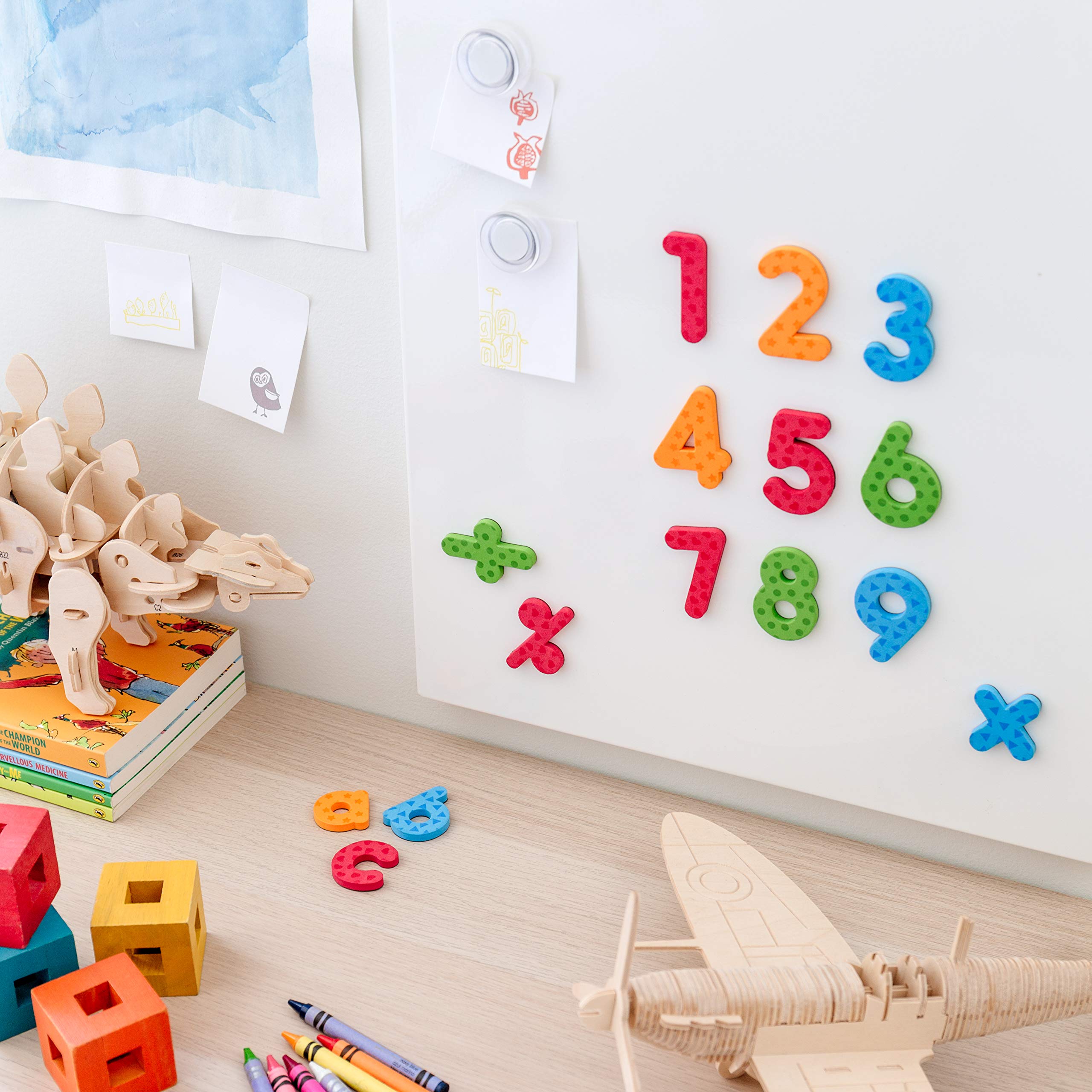 Magic Scholars ABC Magnetic Letters for Toddlers (3+ Years) 130 Pcs Alphabet Magnets and Magnetic Numbers Gift Set, Large Letter Magnets for Fridge, ABC Magnets Educational Toy