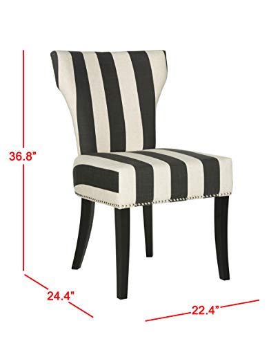 Safavieh Mercer Collection Carter Black/White Polyester Dining Chair
