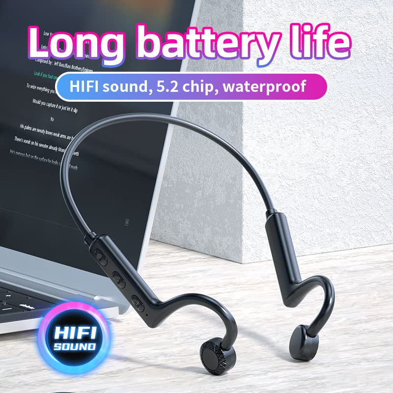 Bone Transmission Air Transmission Earphone Blue Tooth, Water Proof Sport Earphone (Green)
