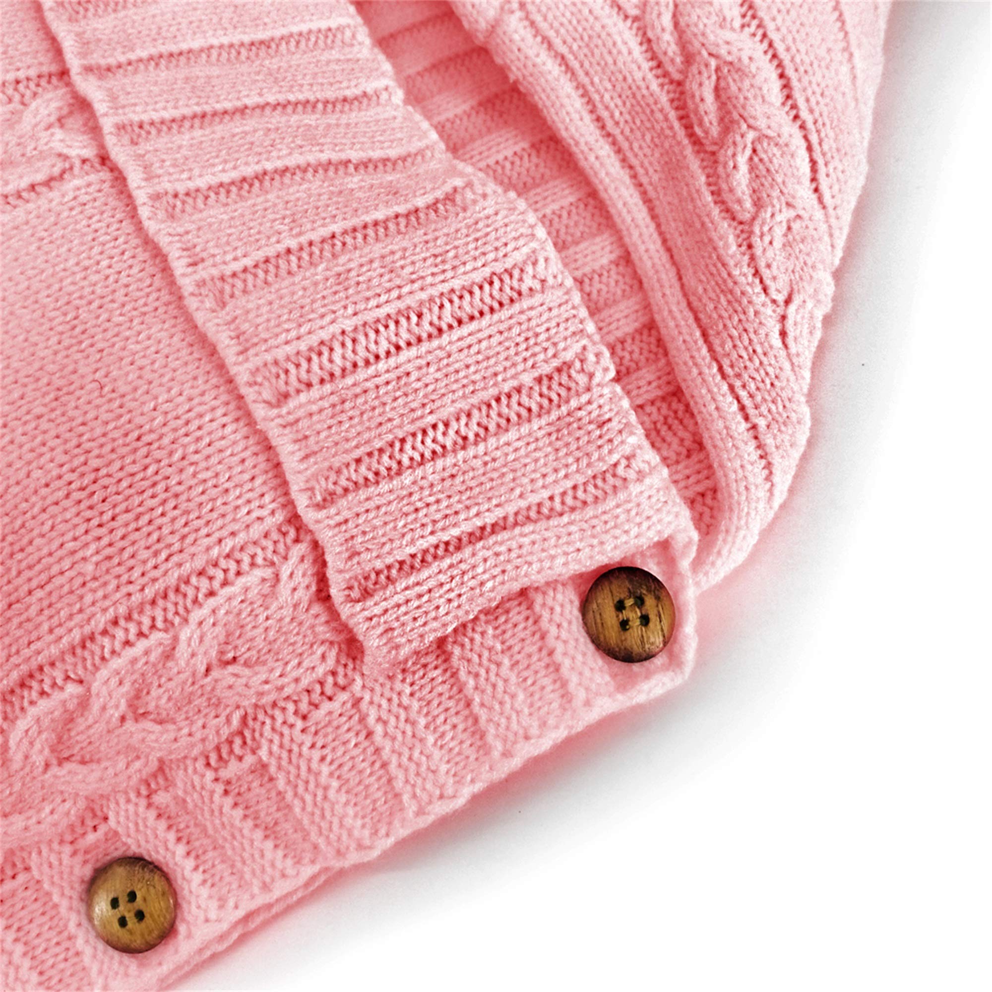 XMWEALTHY Newborn Baby Wrap Swaddle Blanket Knit Sleeping Bag Sleep Sack Stroller Wrap for Baby(Light Pink) (0-6 Month)