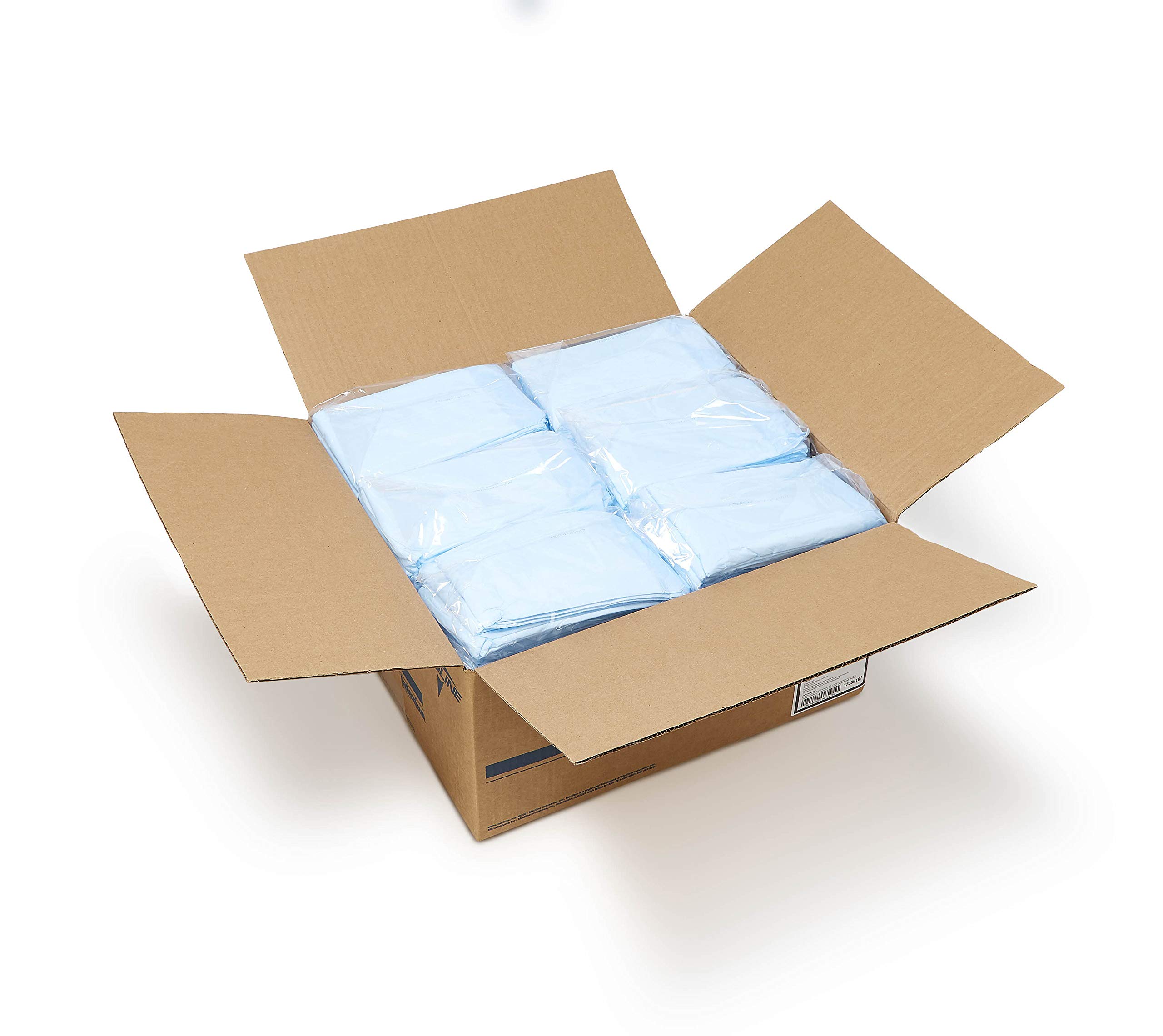 Medline Ultra Lightweight Tissue and Plastic 23” x 36” Disposable Underpad, Great for Changing Table and Surfaces, 150 Per Case, 5 Per Bag