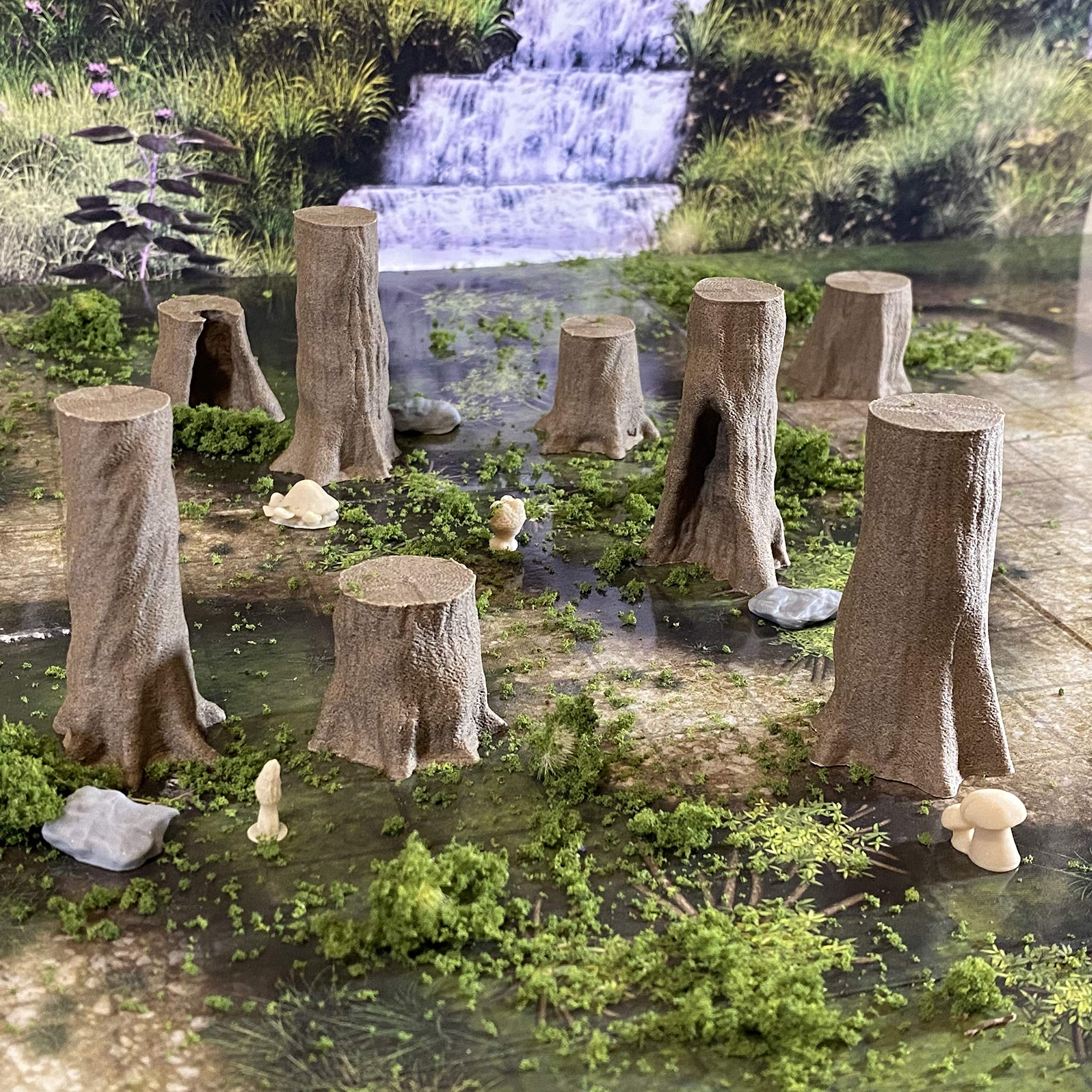 Extruded Gaming Chestnut Trees Set 2