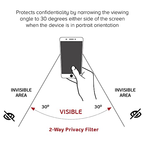 celicious Privacy 2-Way Landscape Anti-Spy Filter Screen Protector Film Compatible with Oppo A16K