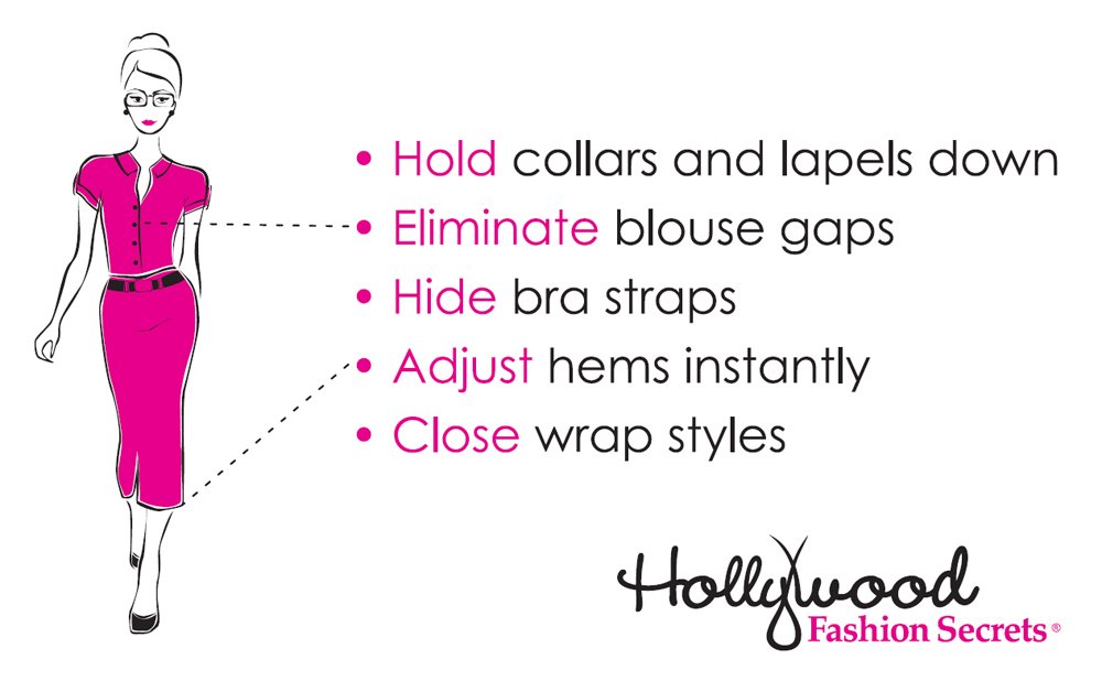 Hollywood Fashion Secrets Fashion Tape Tin, 4 Pack x 36 ct tin
