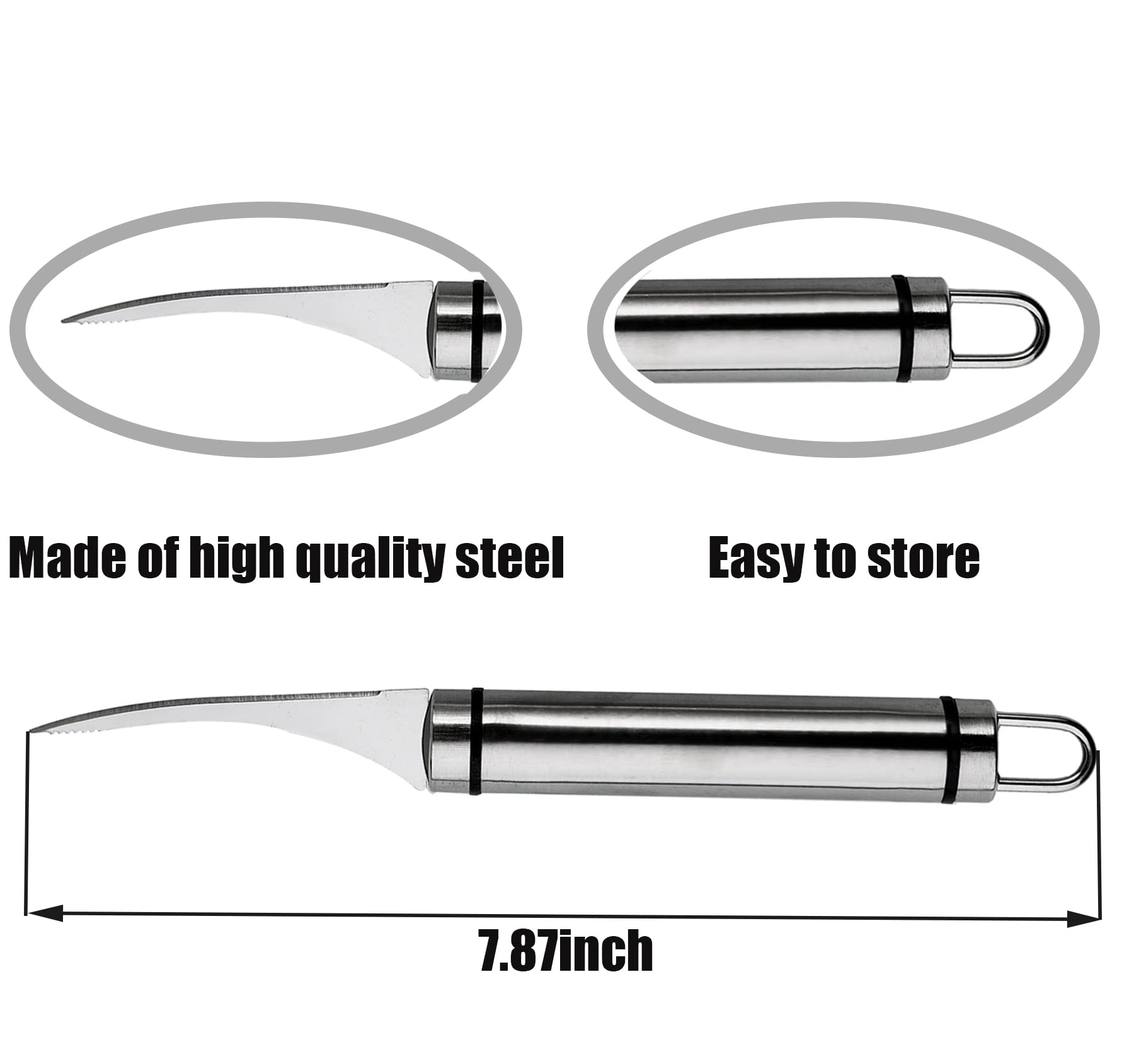 BROYEUR Shrimp Deveiner Tool and Shrimp Peeler Setr, 2 Pcs Shrimp Knife ShrimpThread Knife Shrimp Deveining Tool,Toad Fish Shrimp Cleaner Peels Prawn Outer Shell Deveins.