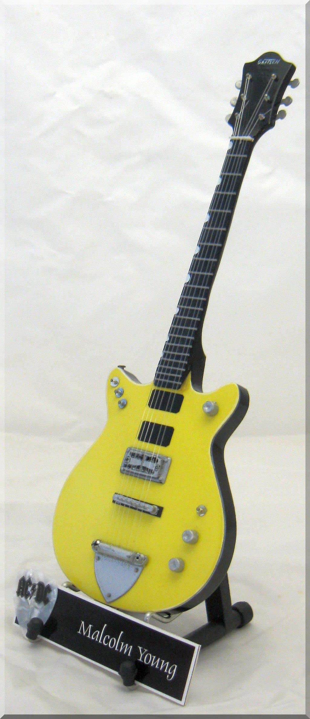MALCOLM YOUNG Miniature Guitar Jet Firebird AC/DC with Guitar Pick