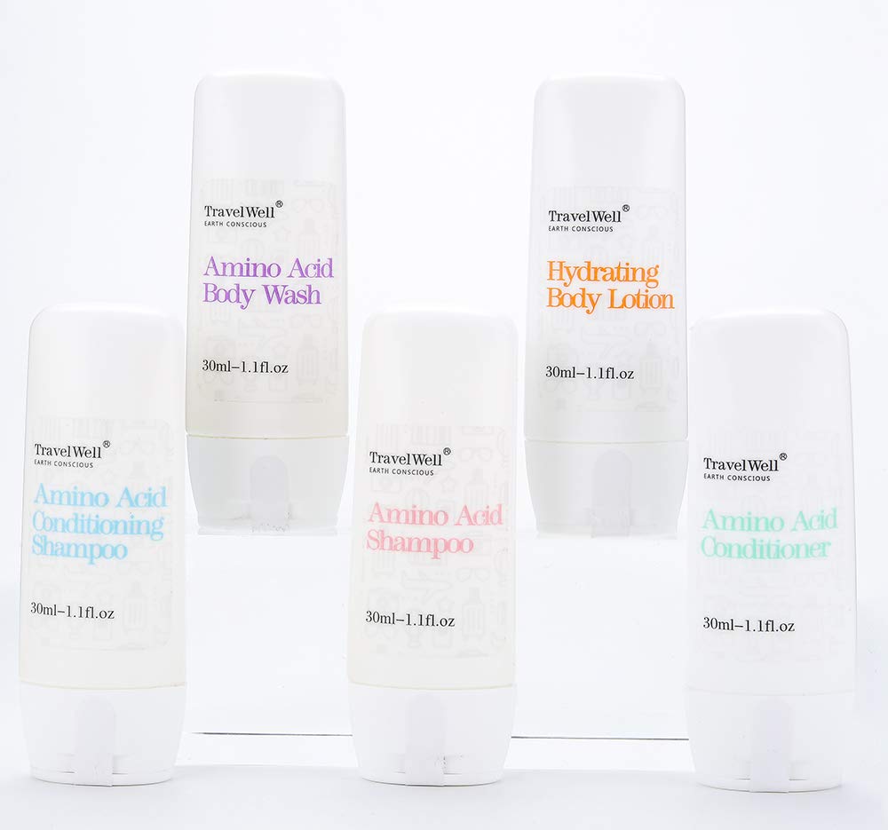 Travel Well Hotel Toiletries Amenities Travel Size Guest Shampoo 1.0 Fl Oz/30ml, Individually Wrapped 50 Bottles per Box