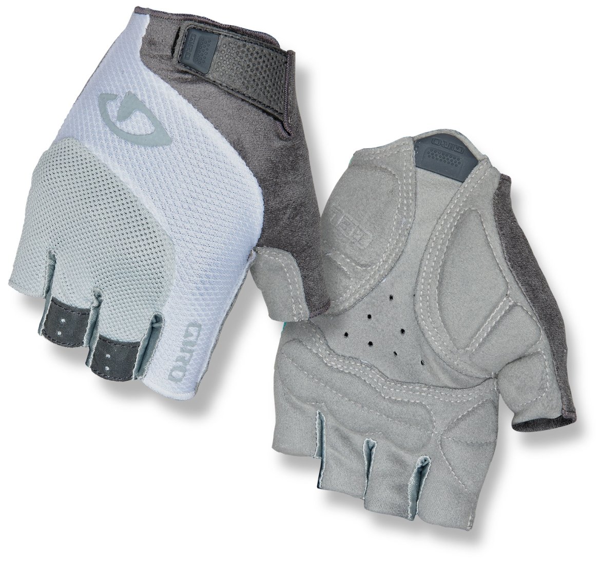 Giro Tessa Gel Women's Road Cycling Gloves - Grey/White (2020), Medium
