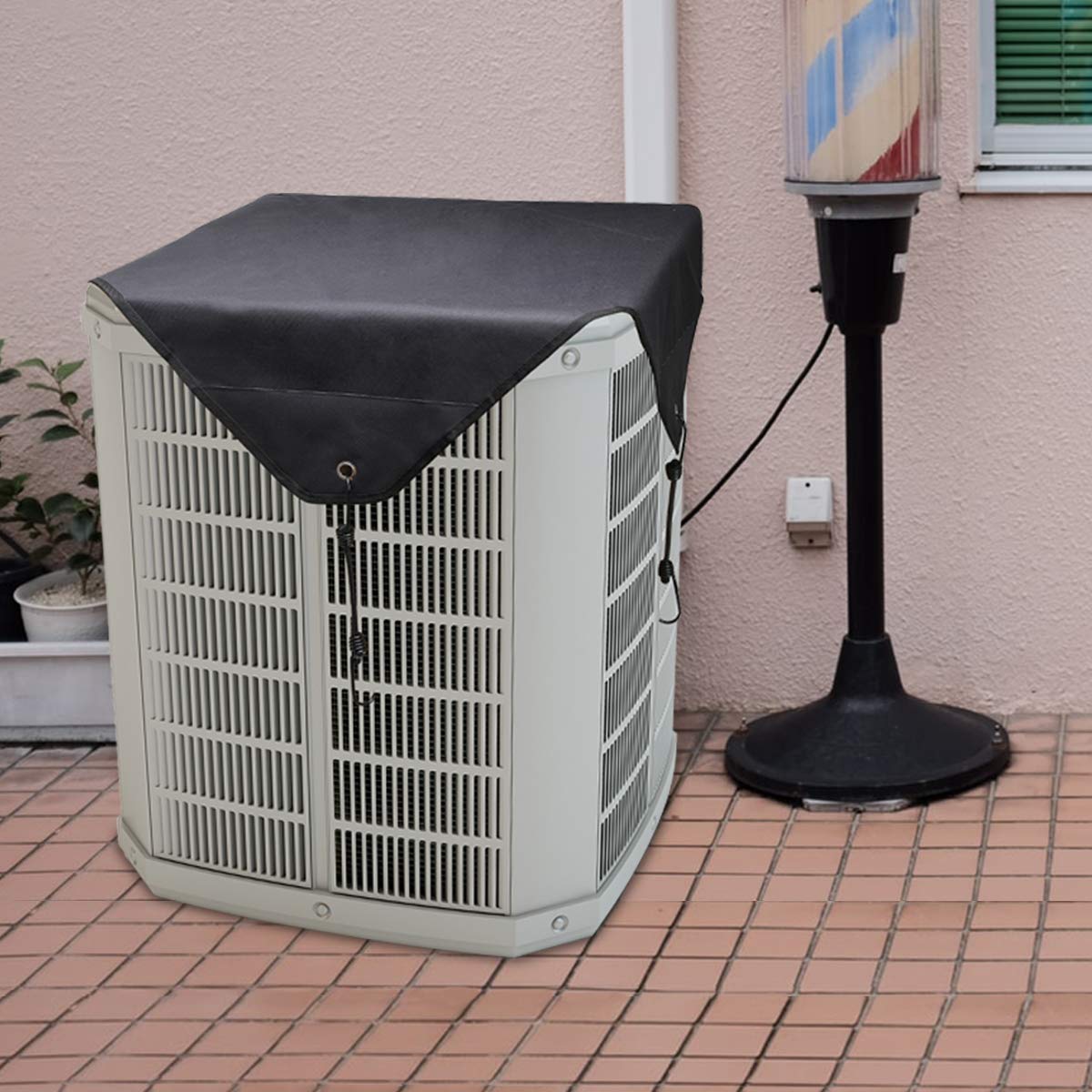 Coitak Air Conditioner Cover for Outside Units, Winter AC Defender, Heavy Duty Top Air Conditioner Cover (28 x 28 inch)