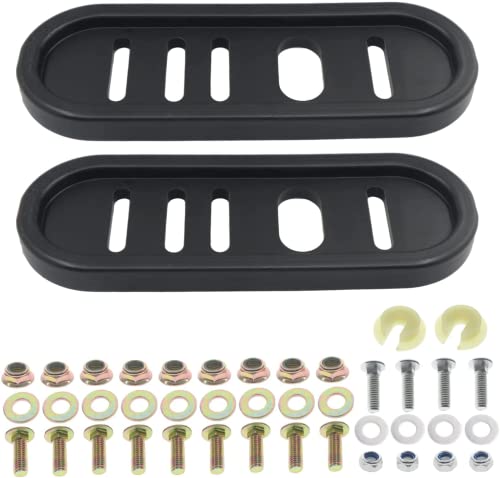 Chacarbtu Snowblower Skid Shoes Plastic 490-241-0010 fits Most 2-Stage and 3-Stage Snow Throwers with Mounting Hardware Kit