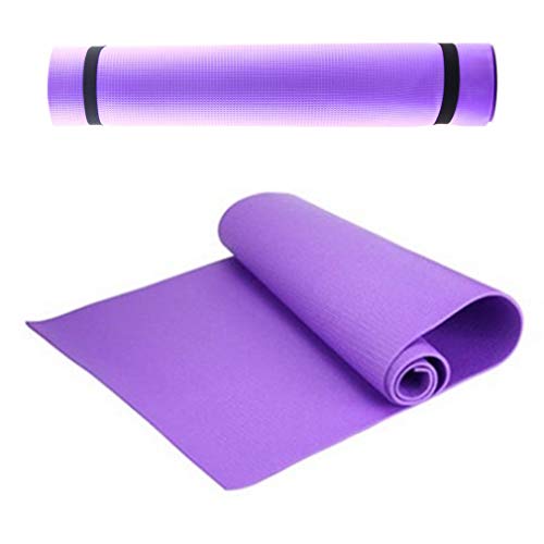 AWFAND Yoga Mat,6MM Extra Thick Exercise Yoga Mat with Carry Strap,Folding Gymnastics Mat,Non Slip, Durable and Lightweight Exercise Mat for Home Gym Exercise Pilates