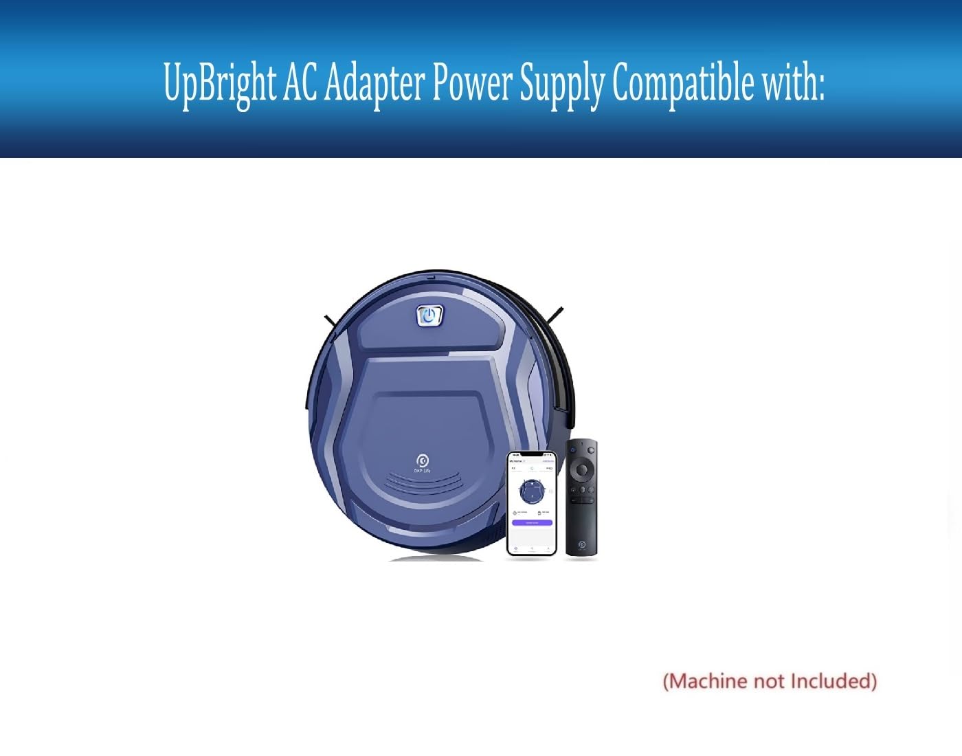 UpBright 19V AC/DC Adapter Compatible with OKP Life K2 Robotic Vacuum Cleaner 12.8V Lithium-ion Battery Pack Charging Dock AMC AD-0121900060US AD-0121900060EU 19VDC 0.6A Class 2 Power Supply Charger