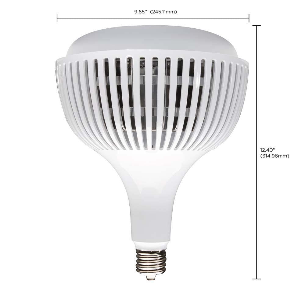 Satco 130W LED 5000K HID Mogul Extended Base Replacement Lamp-12.4 Inches Length and 9.65 Inches Wide