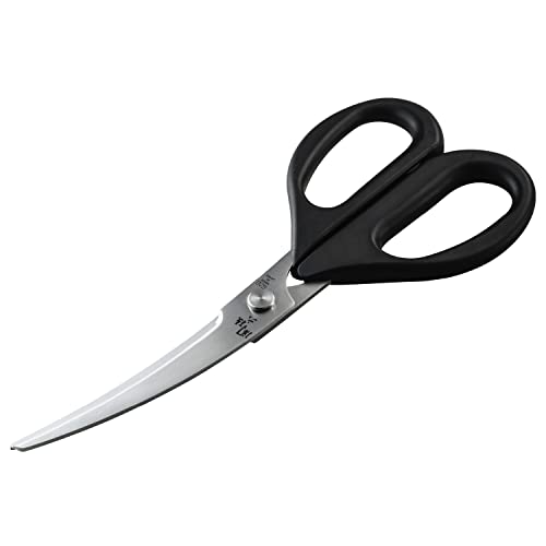 Kai Corporation DH3313 KAI Seki Magoroku Kitchen Scissors, Curved Made in Japan