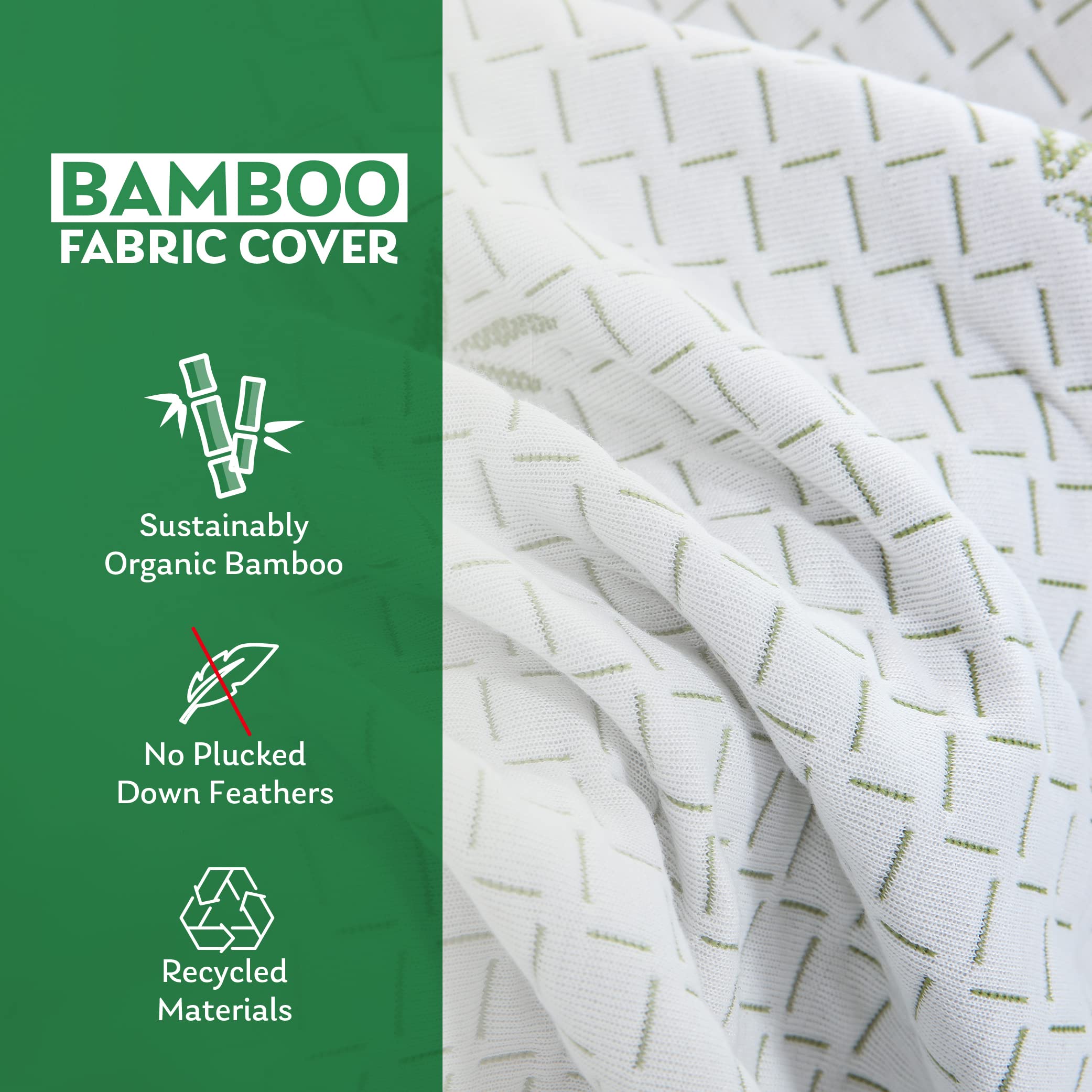 Coolsence Twin Cool Gel Memory Foam Mattress Bed in a Box 10 Inch, CertiPUR-US Certified Bamboo Cover Green Tea Mattress Made in USA, Medium Firm, 38”x75”x10”