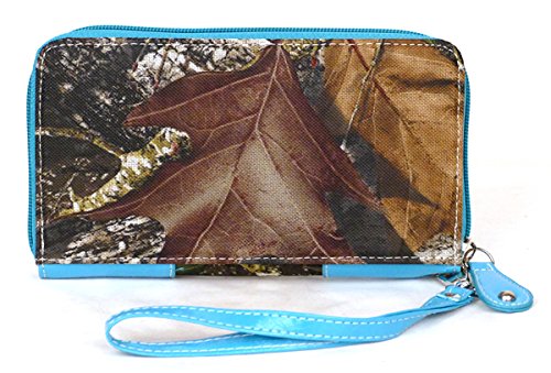 GoCowgirl Western Crossed Guns Purse Camouflage Handbag Camo W Matching Wallet (Blue)