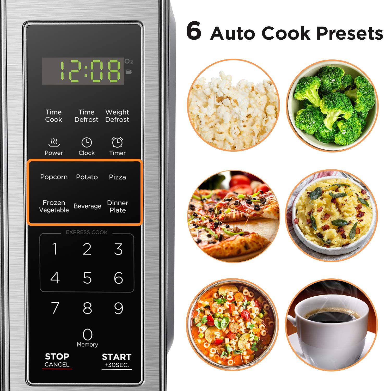 BLACK+DECKER BCRK25V Compact Refrigerator Energy Star Single Door Mini Fridge with Freezer & EM720CB7 Digital Microwave Oven with Turntable Push-Button Door, Child Safety Lock