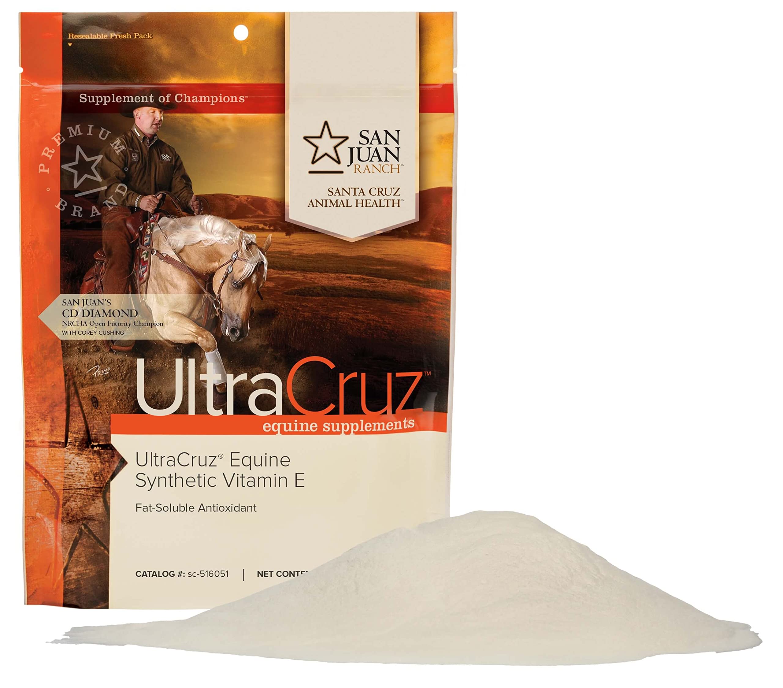 UltraCruz - sc-516051 Equine Synthetic Vitamin E Supplement for Horses, 1 lb, Powder (28 Day Supply)