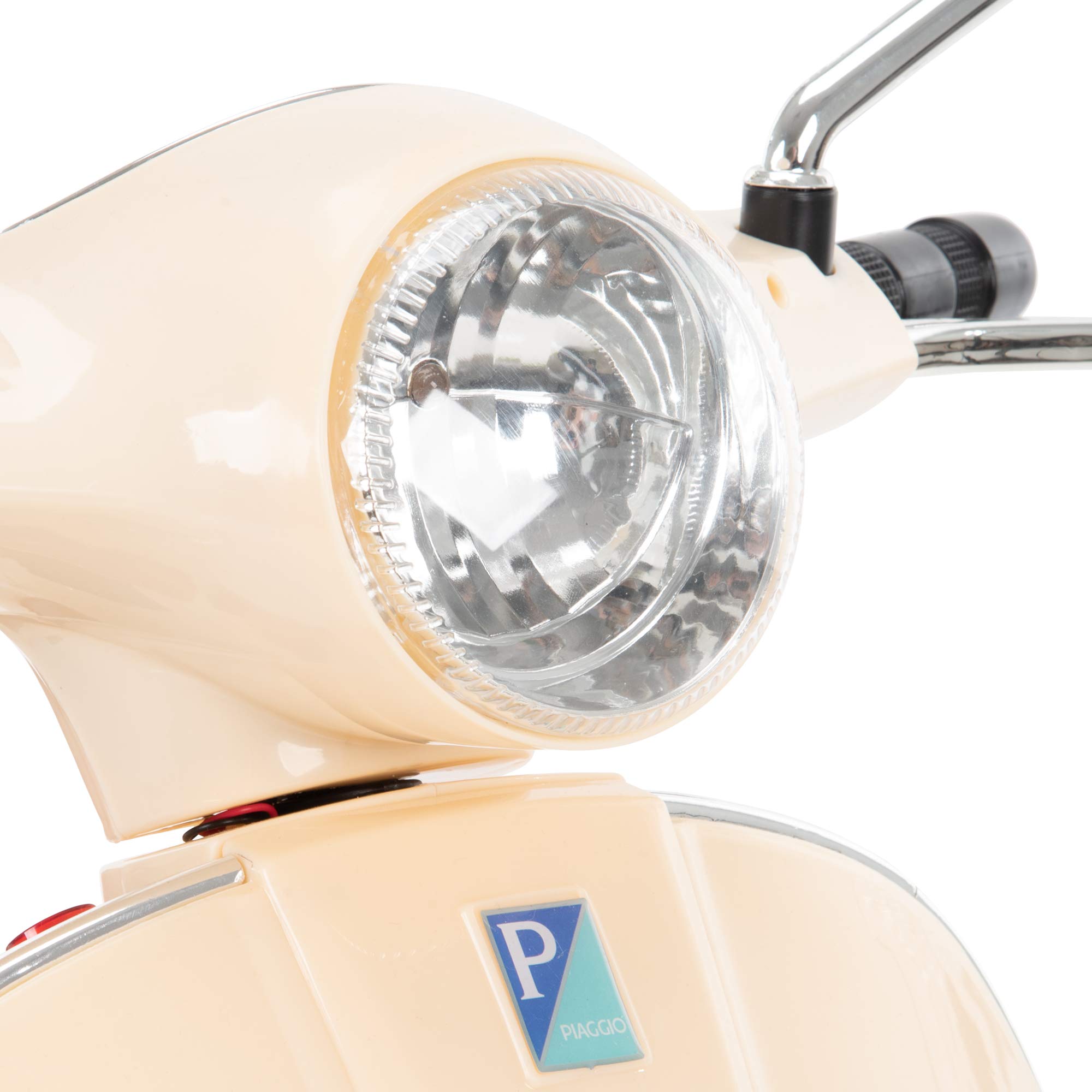 Huffy Kids Battery 6V Ride-On Vespa Scooter Beige