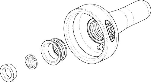 BESS Calf 2qt Nursing Feeding Bottle: Leak-Free, Non-Collapsing, with Clear Screw-on Nipple