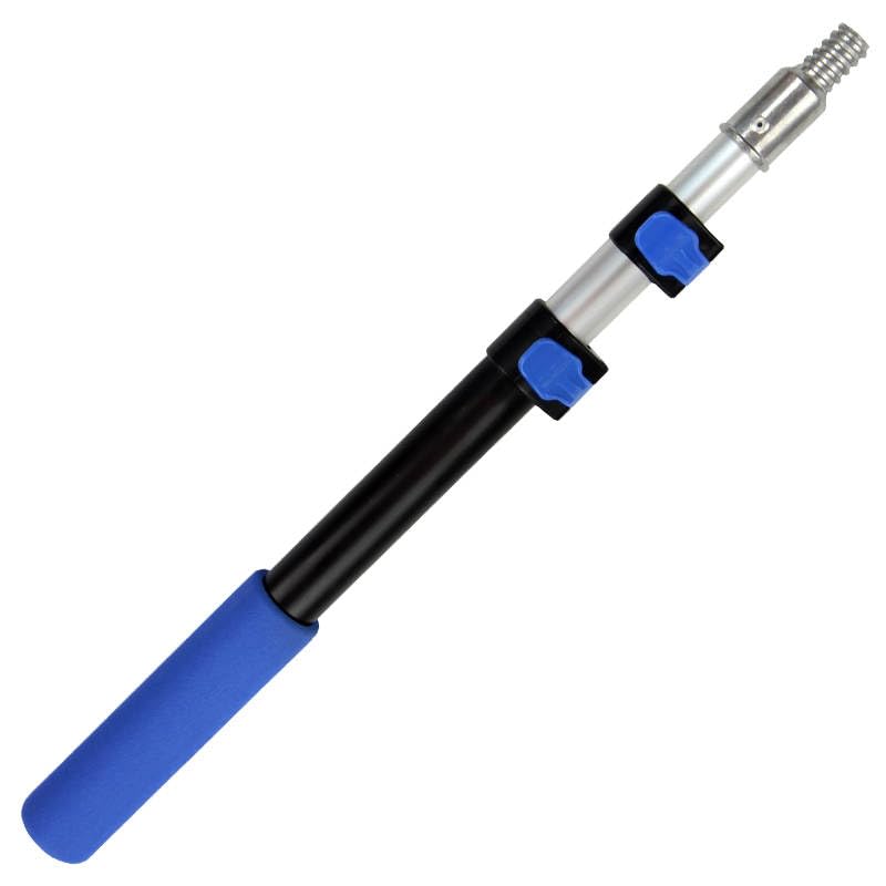 Craftec 1.5 to 3 FT Aluminum Telescoping Pole with Quick-Flip Clamps, Paint Roller Pole, Multi-Purpose Pole, Duster Pole, Twist-On Metal Tip for Squeegee, Extendable Painters Pole (3 Feet)