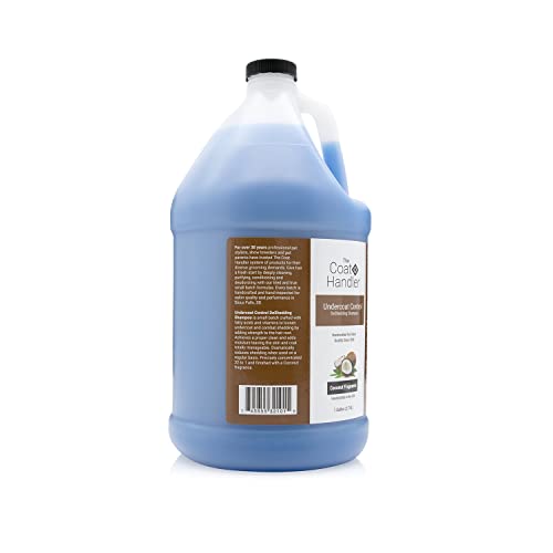 The Coat Handler Undercoat Control deShedding Dog Shampoo, 1 Gallon - Combats and Reduces Shedding, Undercoat Removal, Omega 3 & 6 Rich, Vitamin E Strengthens The Hair Follicle, Natural Ingredients