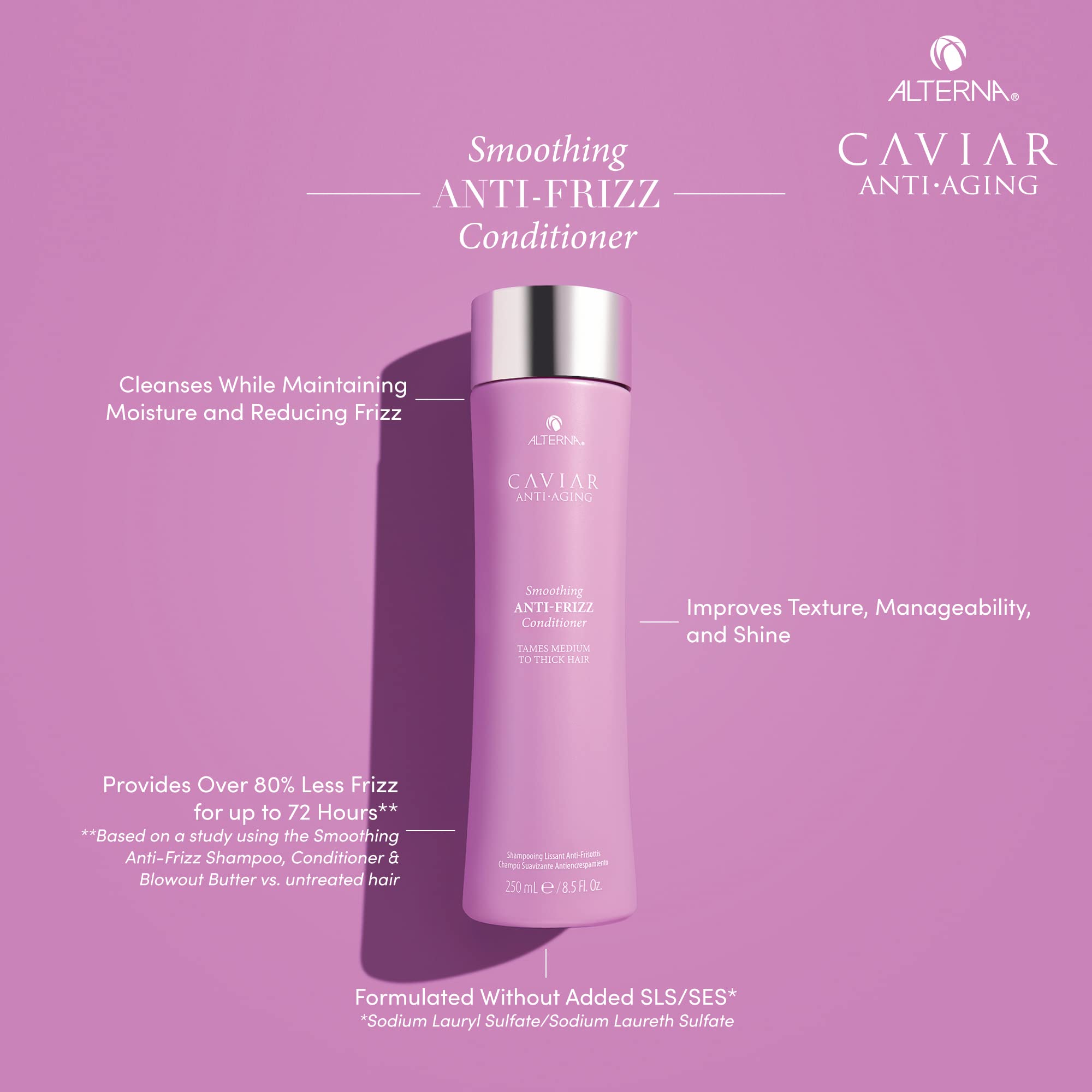 CAVIAR Anti-Aging Anti-Frizz Shampoo and Conditioner Set (16.5-Ounce)