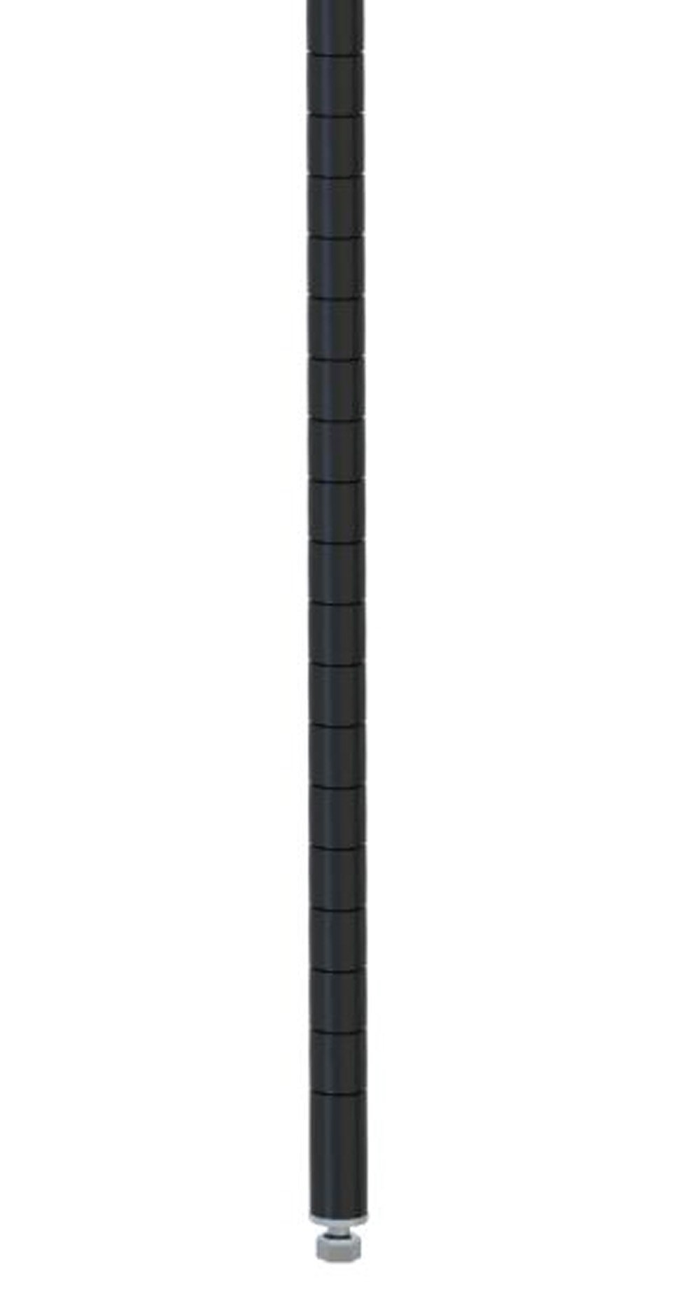 METRO 63PBL Super Erecta Steel Shelf Stationary Post, Black, 63.44 inches (4 Pack)