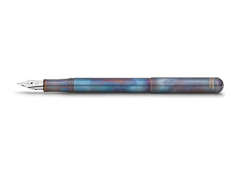 Kaweco LILIPUT Fountain Pen Fireblue I Exclusive Fountain Pen for Ink Cartridges Including Retro Metal Box I Fountain Pen 12.5 cm I Nib Width EF (Extra Fine)