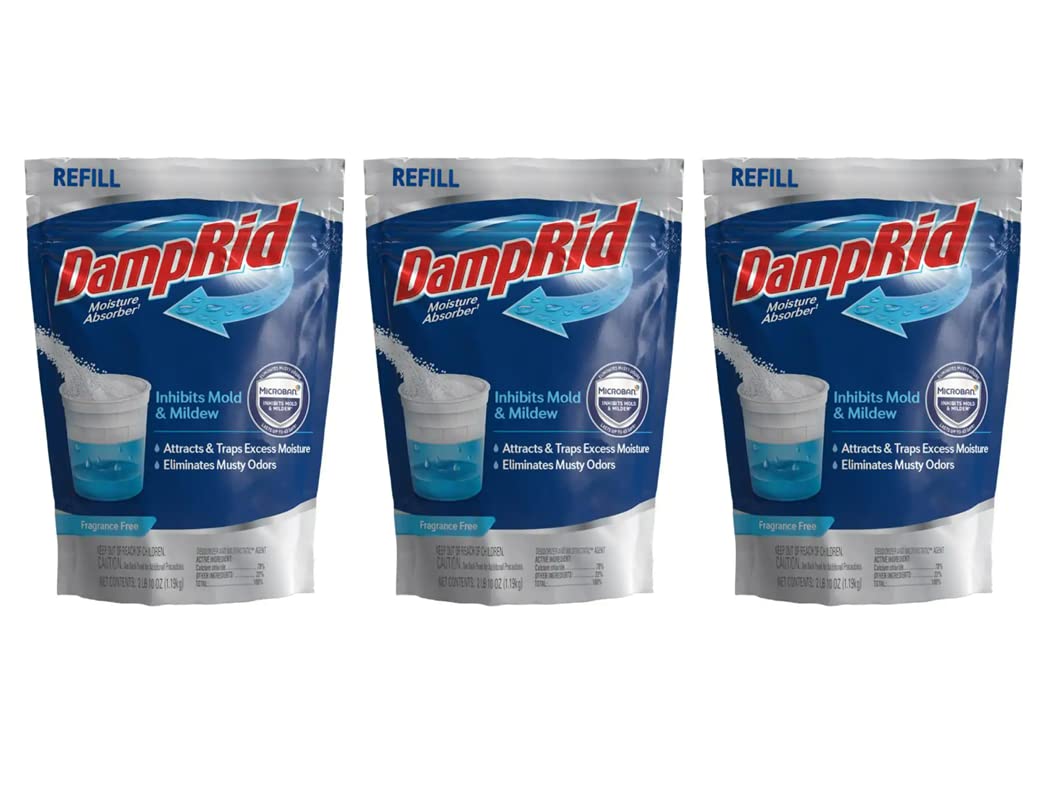 Damprid Fg30k Moisture Absorber Refill, 42-ounce (3 Pack)