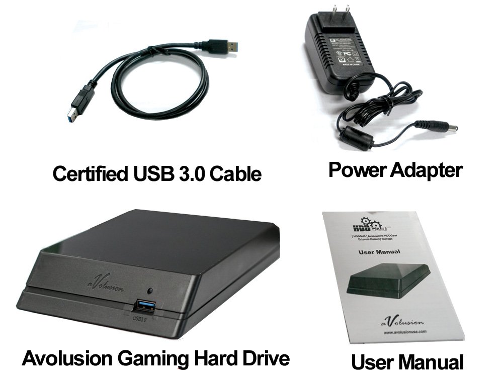 Avolusion HDDGear 3TB (3000GB) USB 3.0 External Xbox Gaming Hard Drive (Designed for Xbox One, Pre-Formatted) - 2 Year Warranty (Renewed)